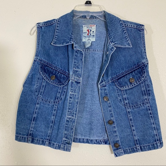 studio wear petite | Jackets & Coats | Studio Wear Denim Womans Vest ...
